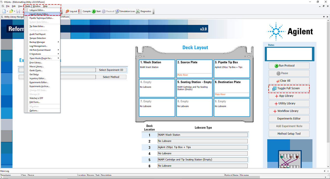 Setting up a Reformatting method